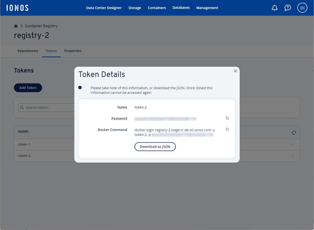 Manage a Token - Products